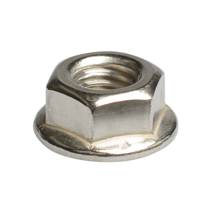 ClickFit Gekartelde flensmoer M8