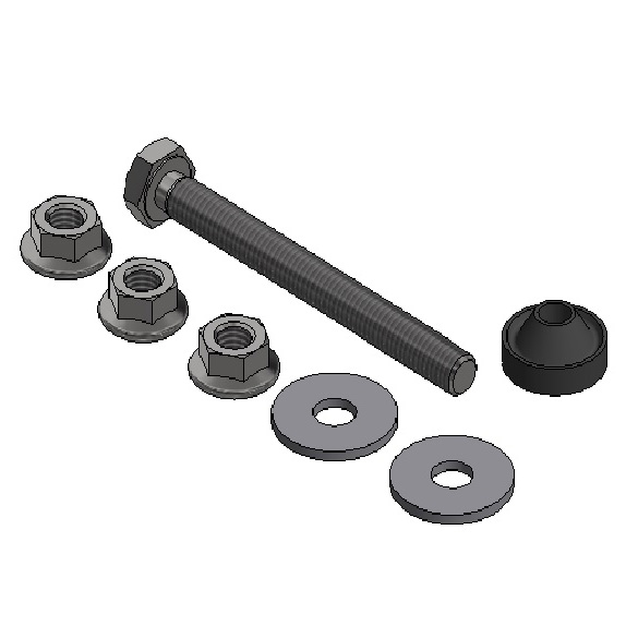 ValkSolarFix - Ss. monting set M10 + sealing ring - 150mm